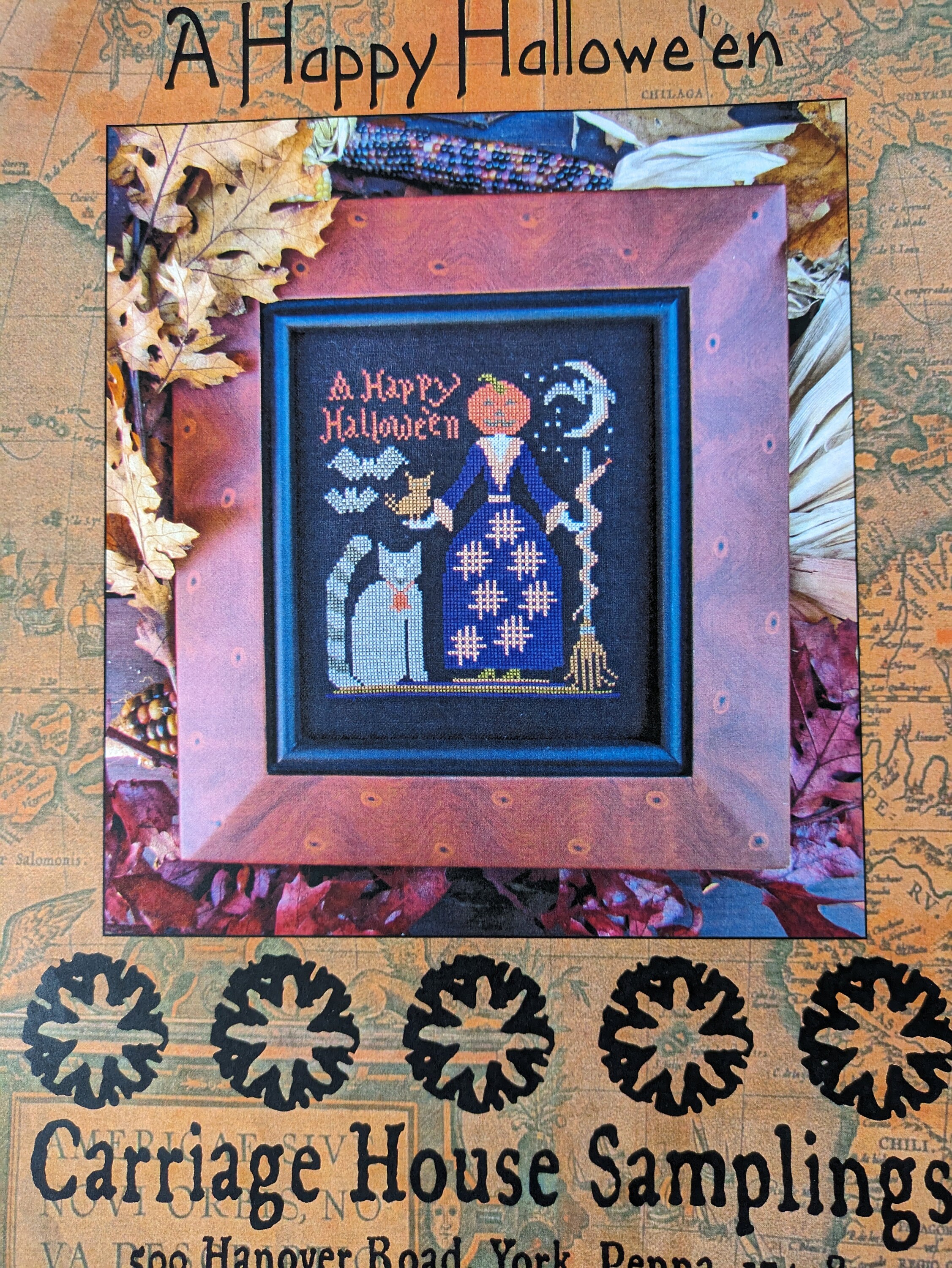New Carriage House Samplings "a Happy Hallowe'en" Cross-stitch Chart - Etsy