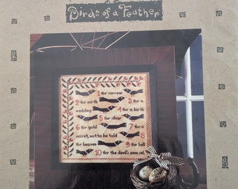 Birds of a Feather/ COUNTING MAGPIES / Cross Stitch Chart / Pattern ...