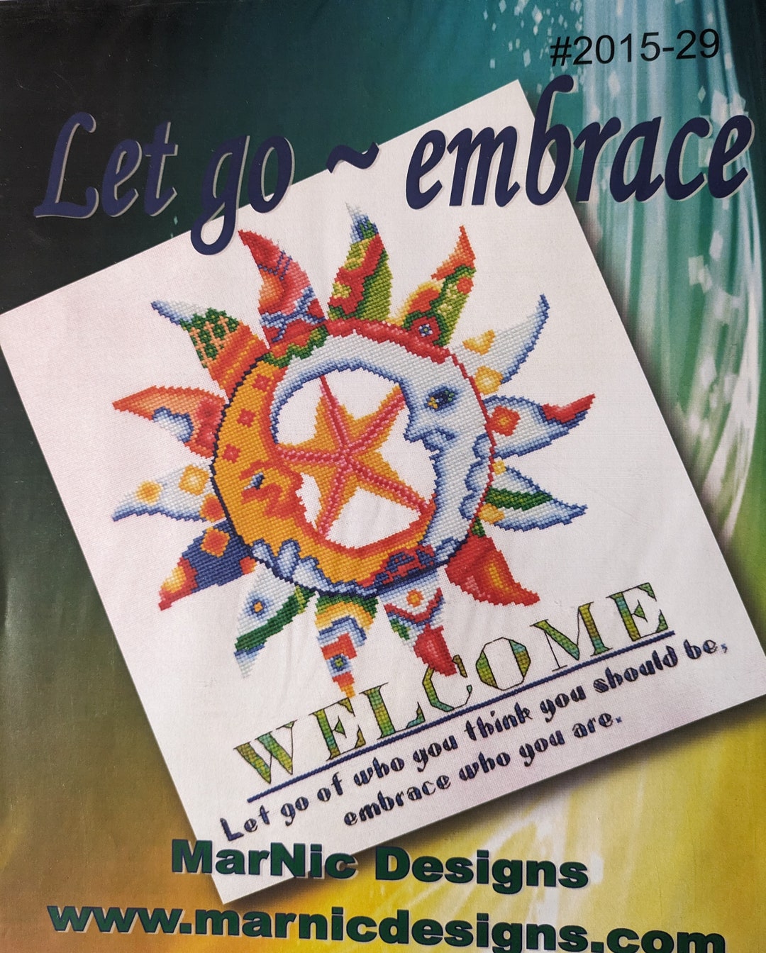 New Marnic Designs "let Go - Embrace" 2015 Cross-stitch Chart - Etsy