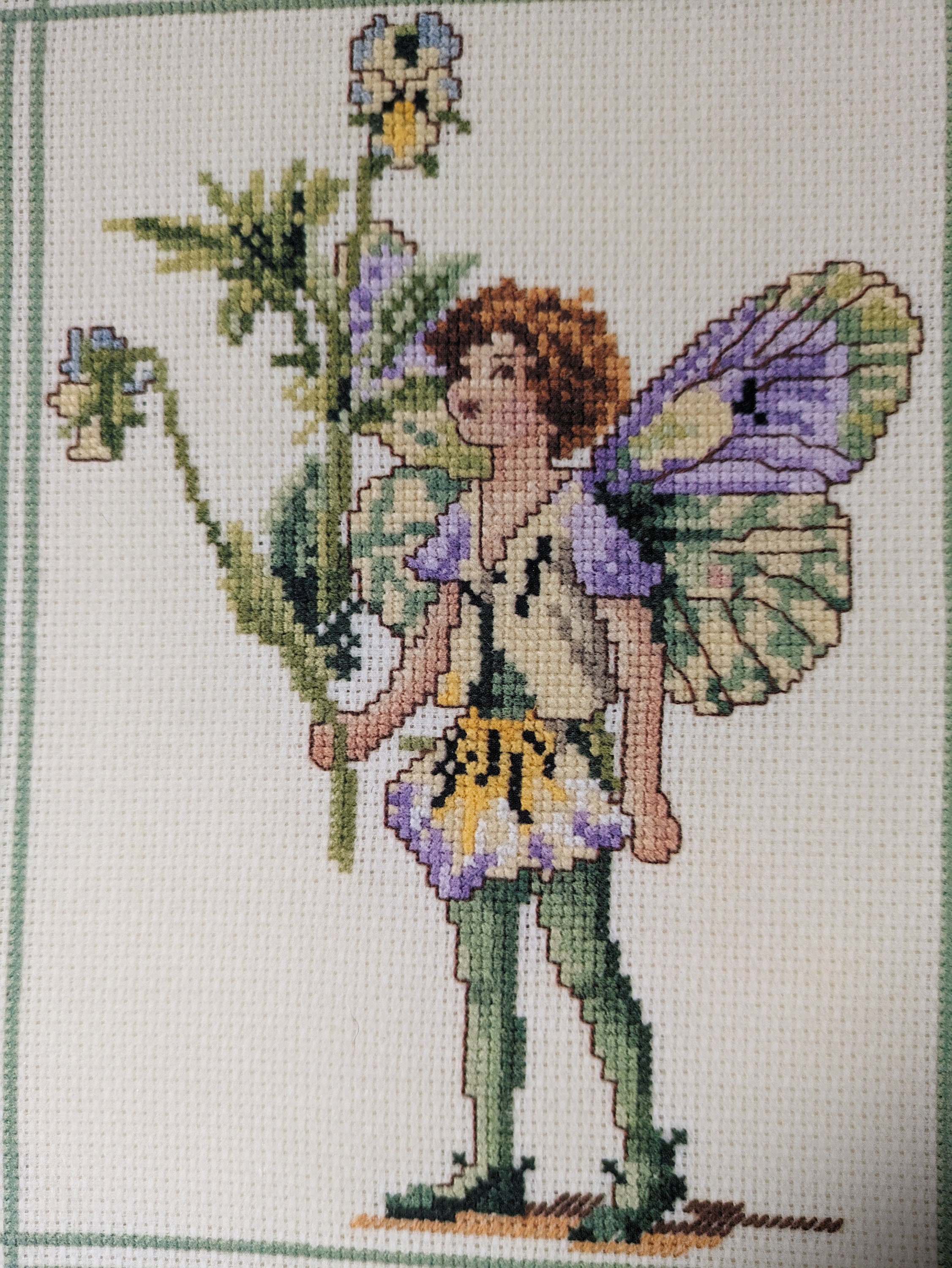 New Cicely Mary Barker the Heart's-ease Fairy 1998 Cross-stitch Chart ...