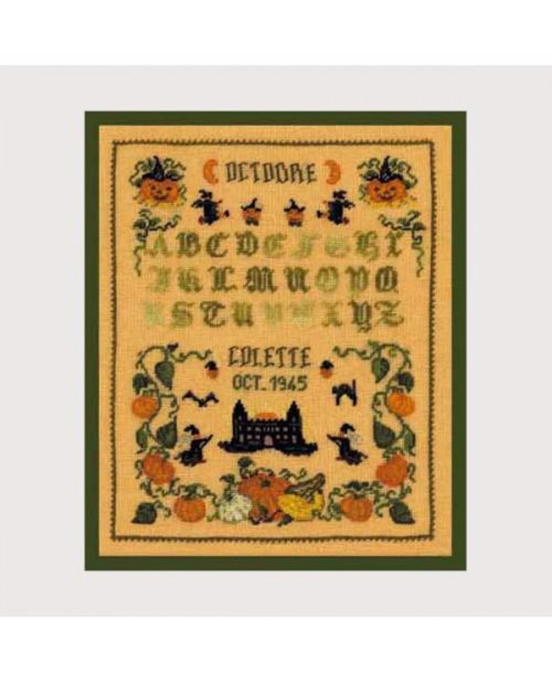 New Kit Le Bonheur Des Dames "october Miniature" French Petit Point ...