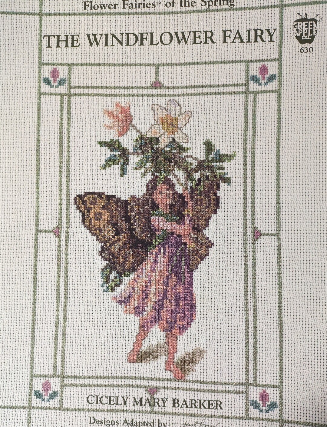 New Cicely Mary Barker "the Windflower Fairy" 1996 Cross-stitch Chart ...