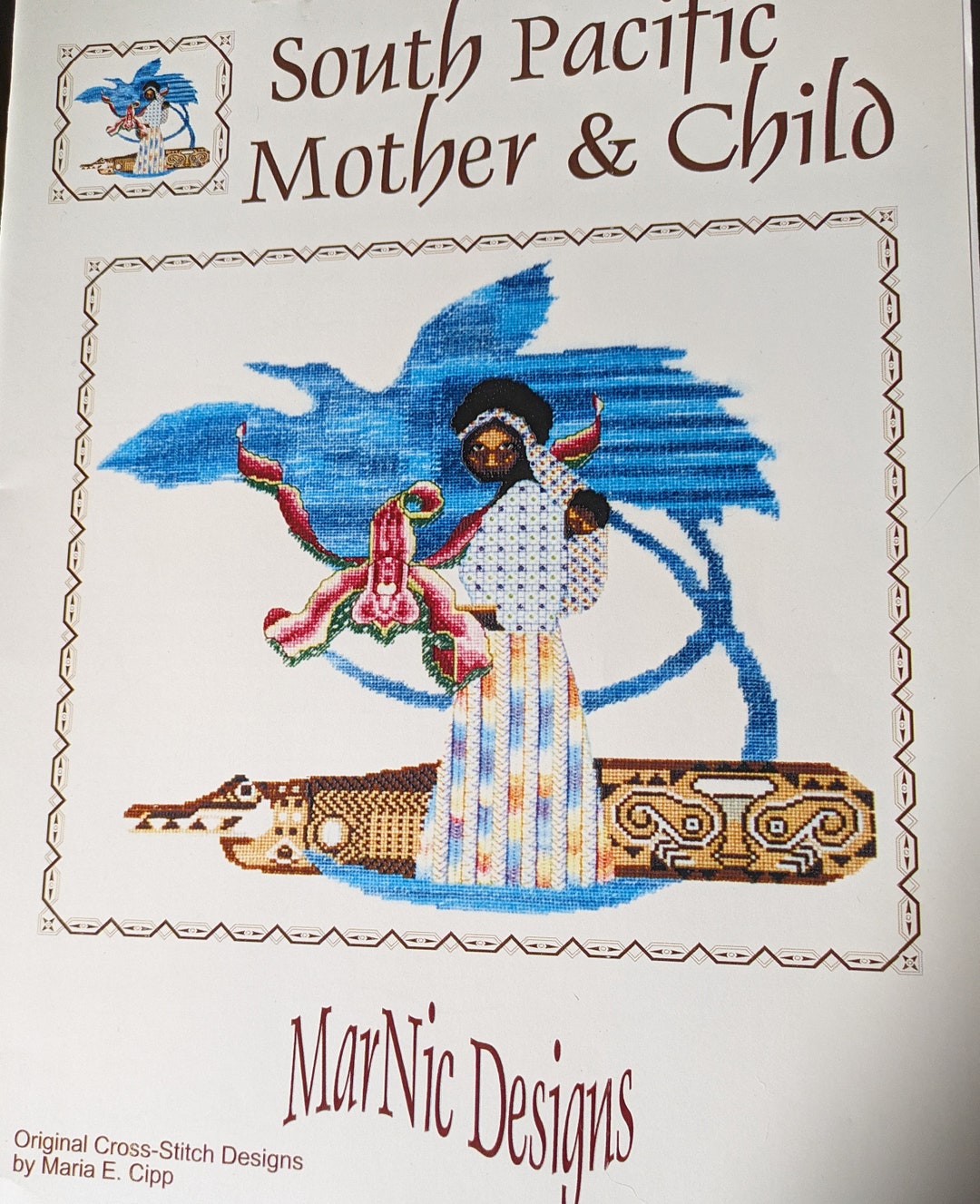 New Marnic Designs "south Pacific Mother & Child" 2002 Cross-stitch ...