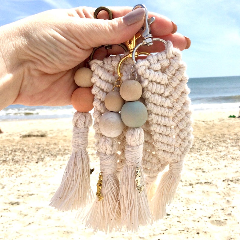 Macrame Mermaid Key Chain Women's Fashion Accessory - Etsy