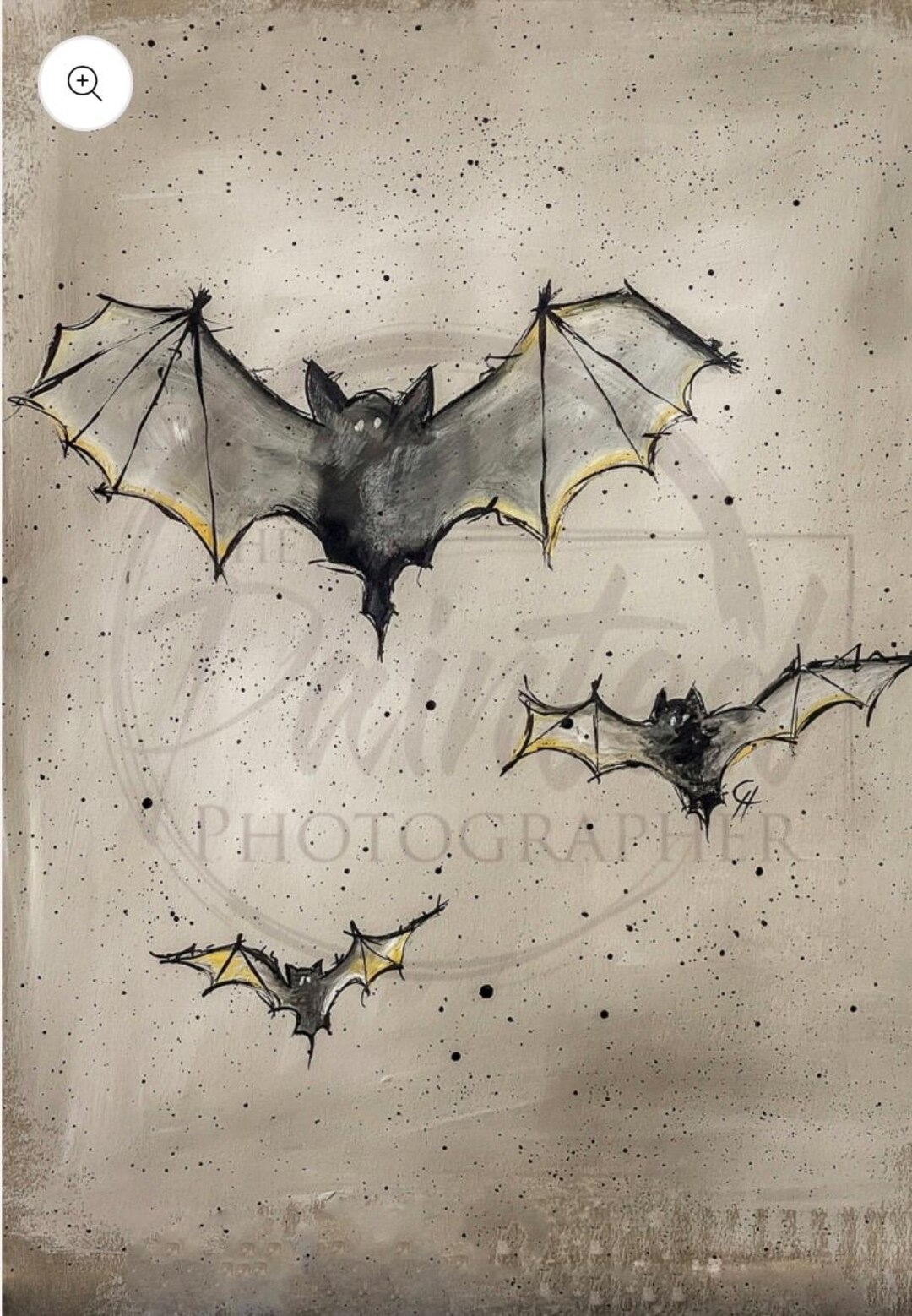 Gone Batty Rice Paper Connie Lines and Designs Decoupage Framing 8.27 ...