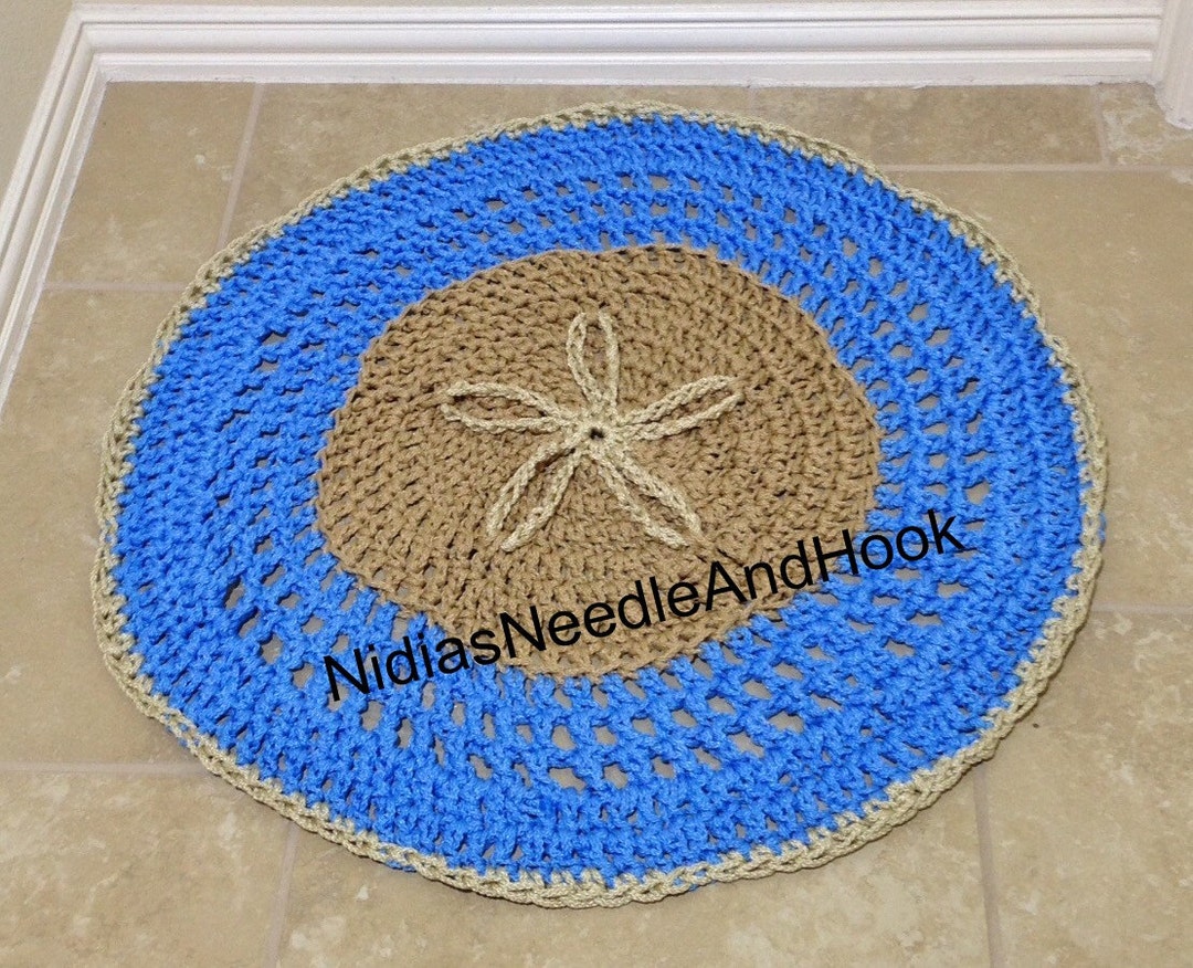 Crochet Rug Sand Dollar Pattern - Etsy