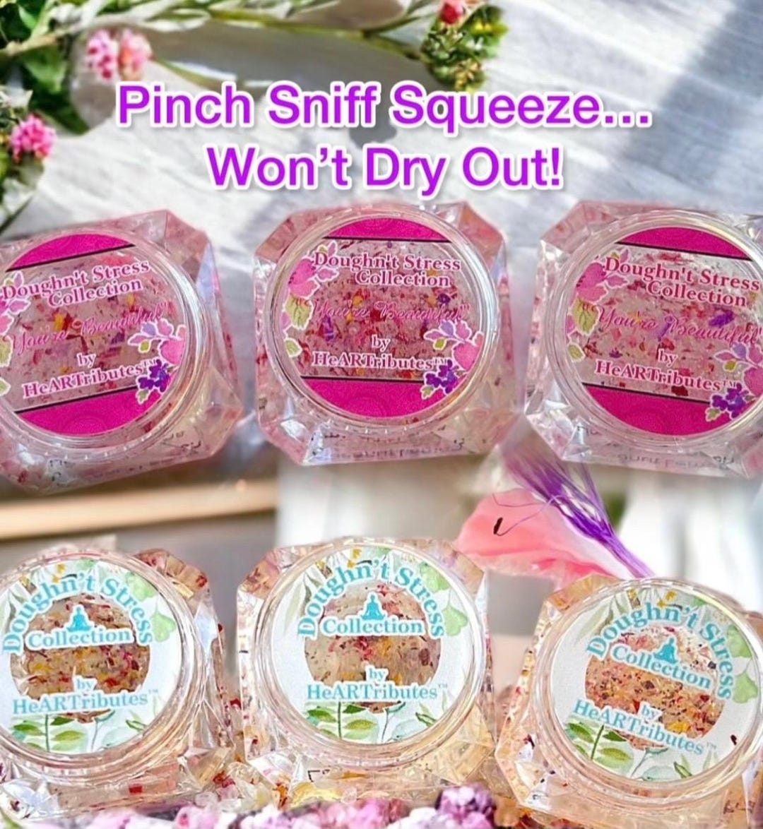 Relaxation Gel Putty Aromatherapy Essential Oils Clear With Flowers ...