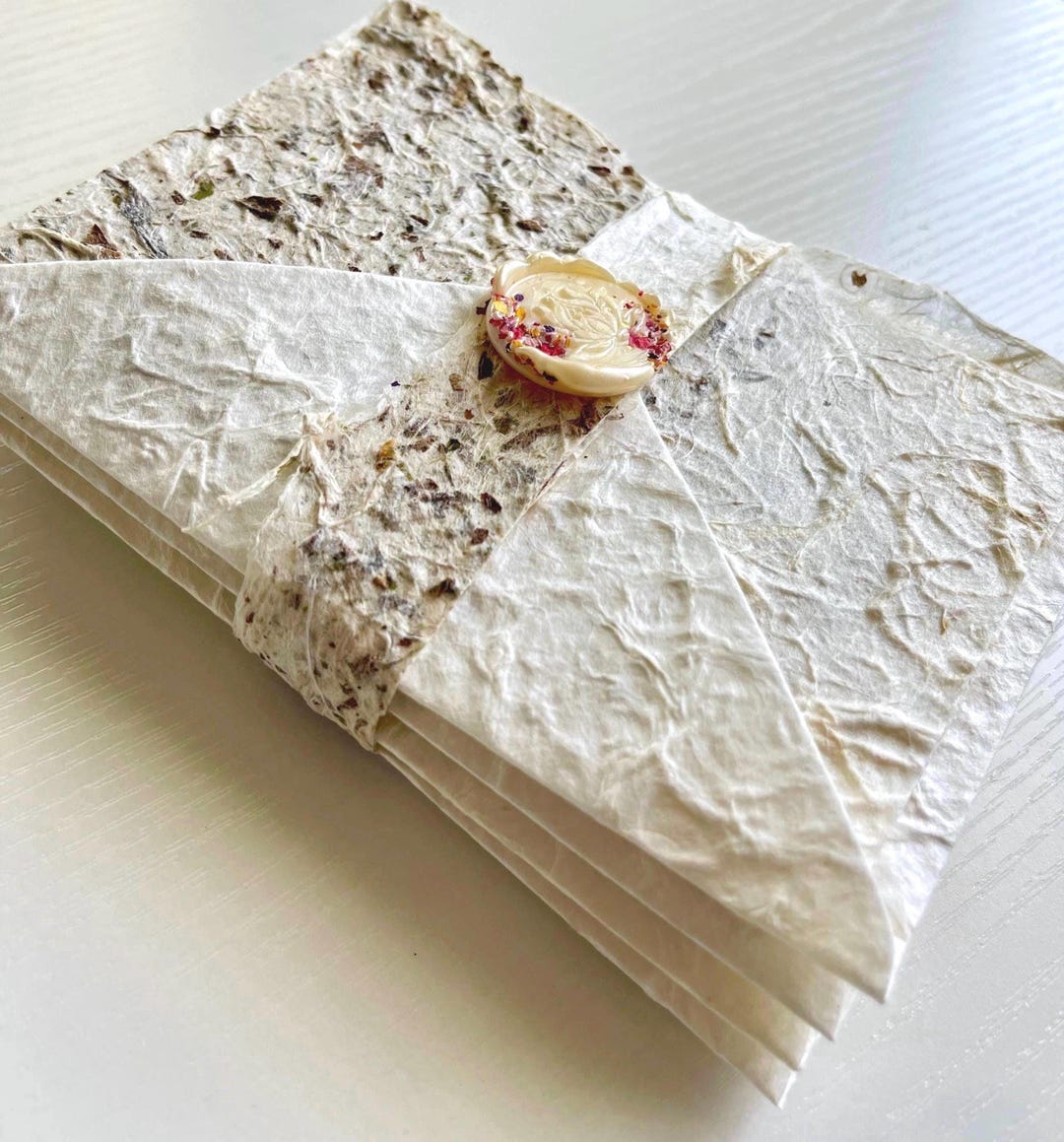 Kozo Note Card Sets and Envelopes Handmade Mulberry Paper With Rice ...