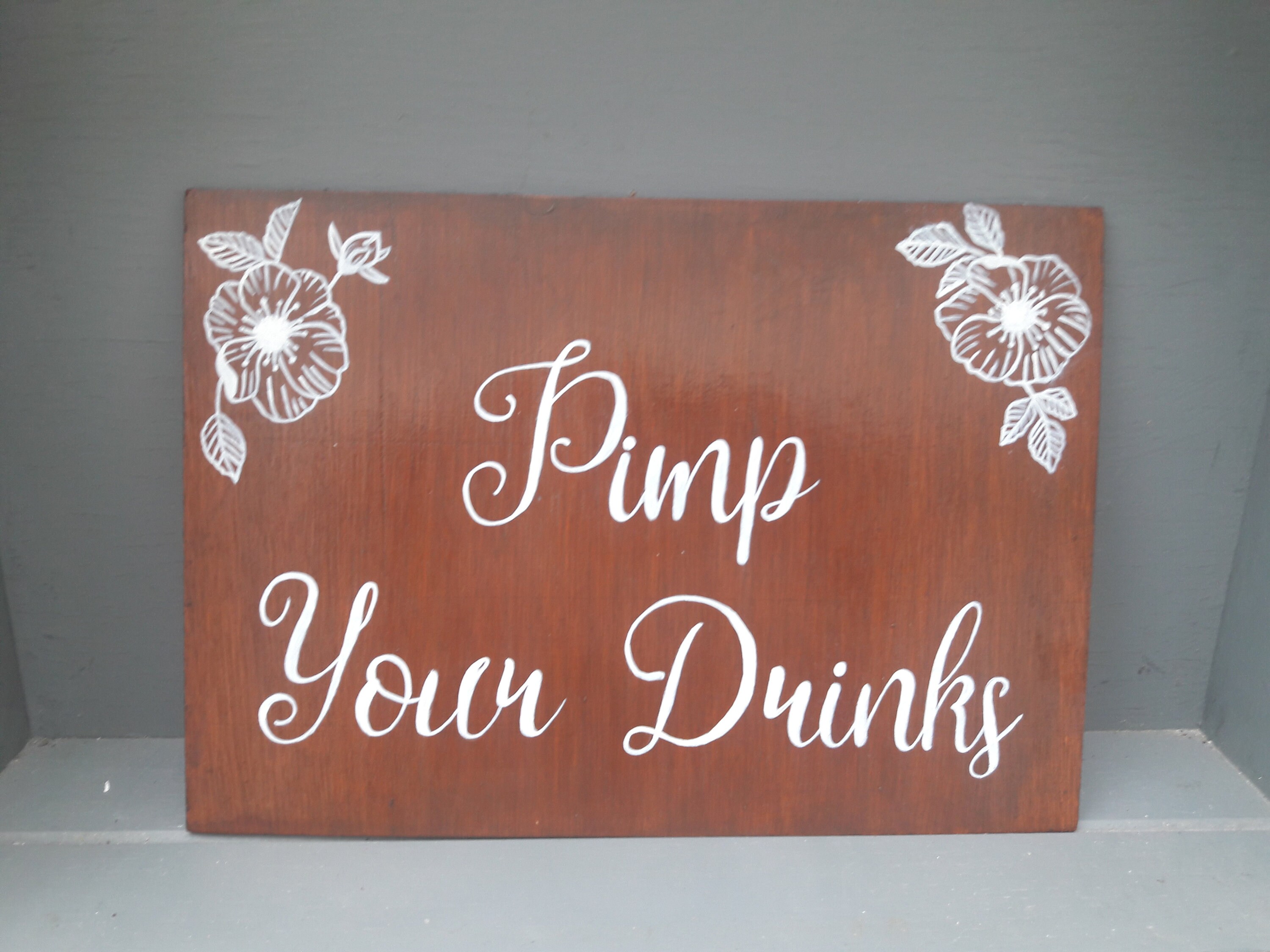 Pimp Your Drinks Wedding Sign - Etsy