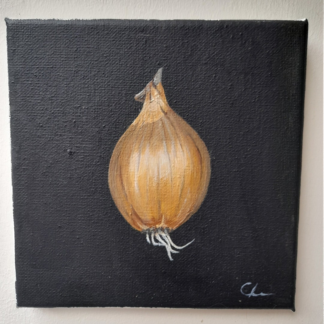 Onion Acrylic Painting - Etsy