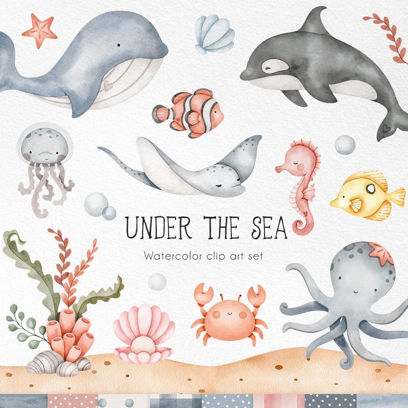 Baby Sea Animals - Etsy