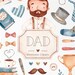 Dad Watercolor Clipart Father's Day for Happy Planner - Etsy