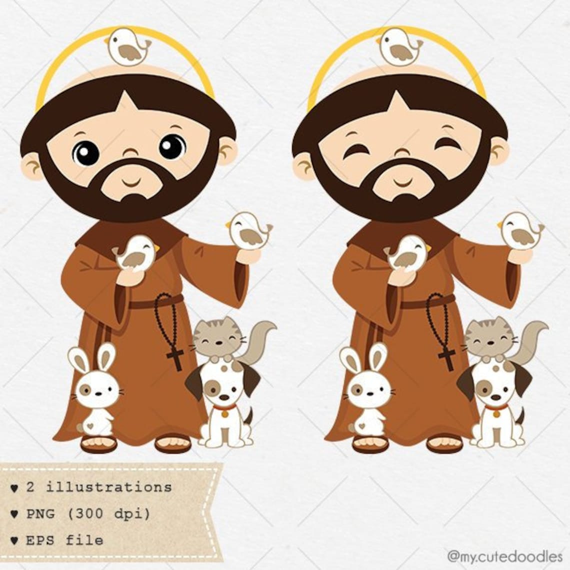 San Francisco de Asís clipart San Francisco de Assis clipart | Etsy