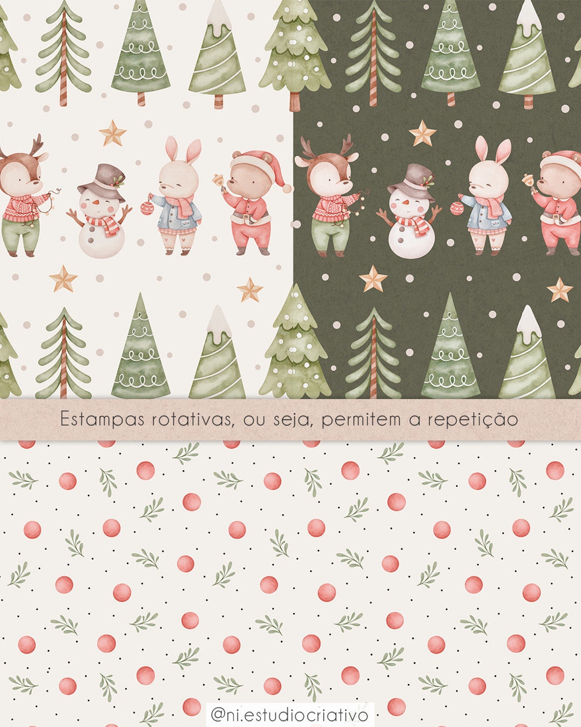 Happy Christmas Watercolor Clipart Cute Santa House Graphics - Etsy