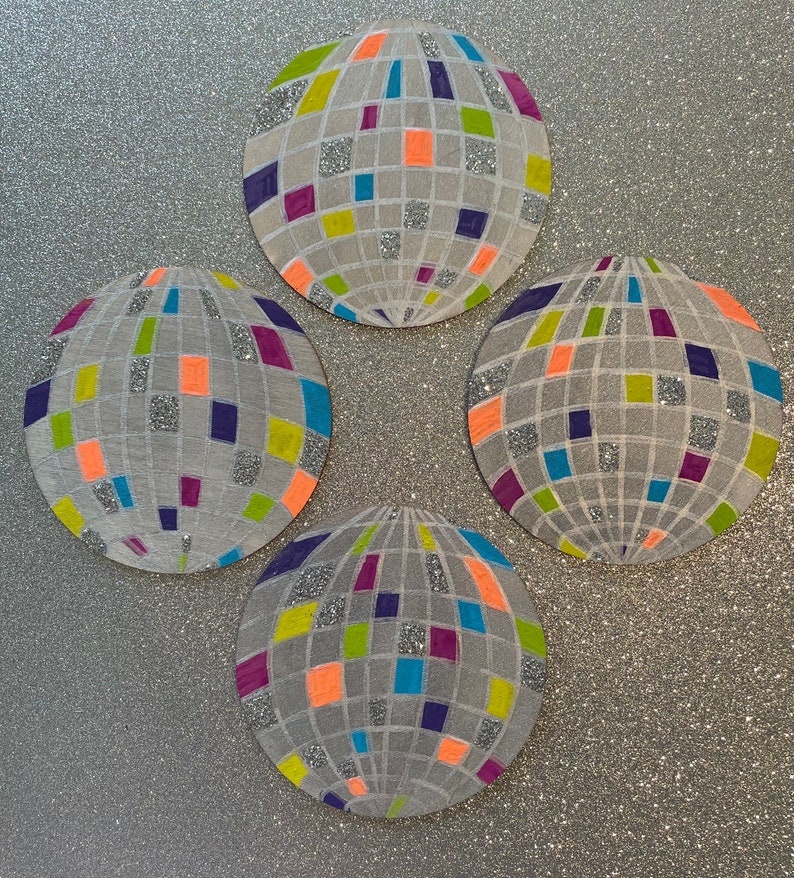 Hand Painted Disco Ball - Etsy