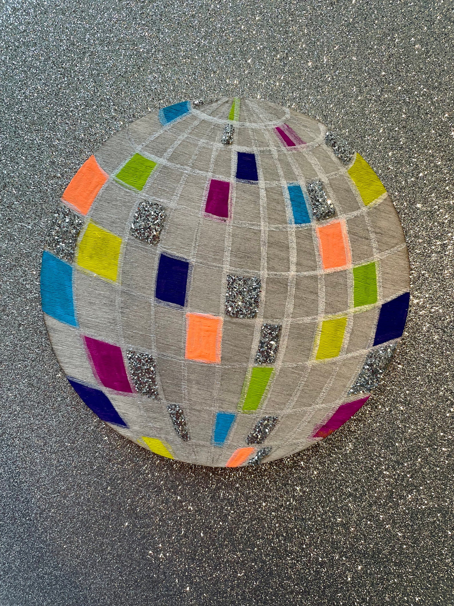 Hand Painted Disco Ball - Etsy