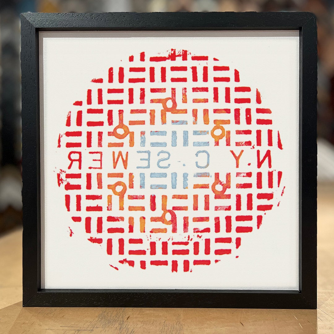 New York City Sewer Cover Print - Etsy