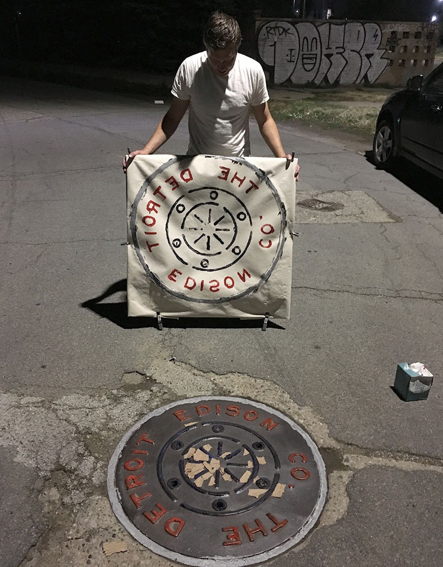 Detroit Edison Manhole Cover Print - Etsy