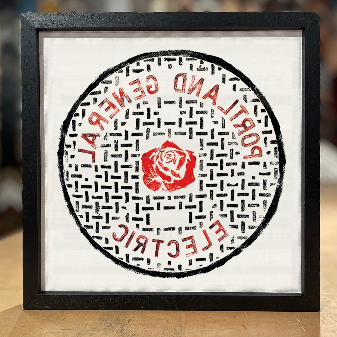 Portland Electric Manhole Cover Print - Etsy