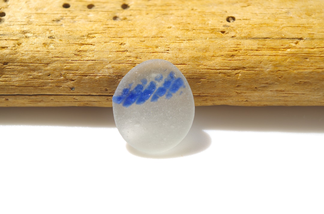 RARE Blue Color / Sea Ohajiki / Japanese Sea Glass / 100％ Genuine ...