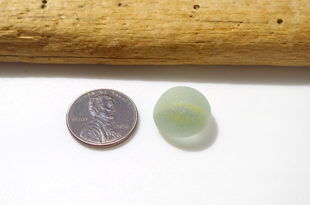 RARE / Half Sea Marble / Japanese Sea Glass / 100％ Natural ＆ Genuine ...