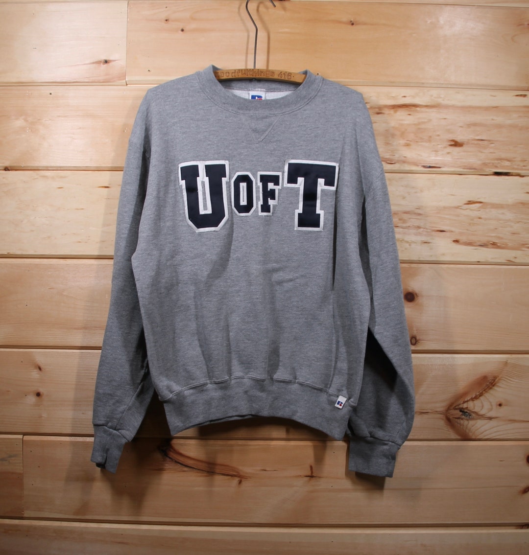 Vintage University of Toronto Uoft Grey Pullover Russell Athletic ...