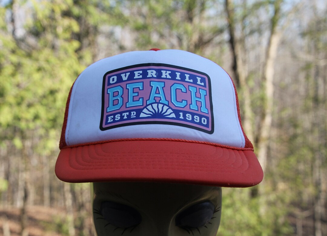 Vintage Overkill Beach Volleyball Canada Orange Snapback Baseball Hat ...