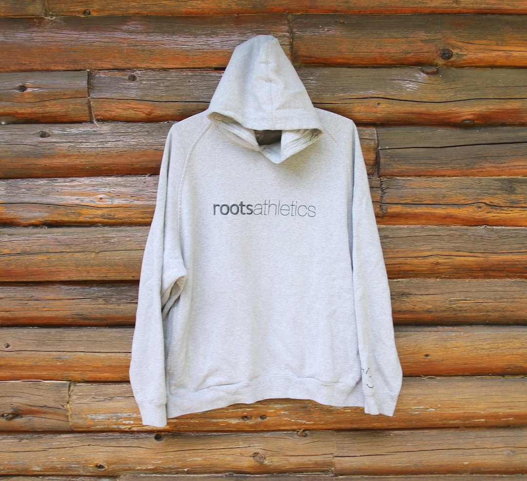Vintage Roots Athletics Canada Grey Pullover Hoodie Hooded - Etsy