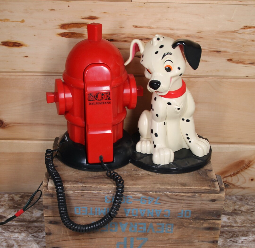 Vintage Disney 101 Dalmatians Dog With Fire Hydrant Landline - Etsy