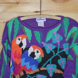 Vintage Women's Mariea Kim Parrot Nature Themed Purple - Etsy