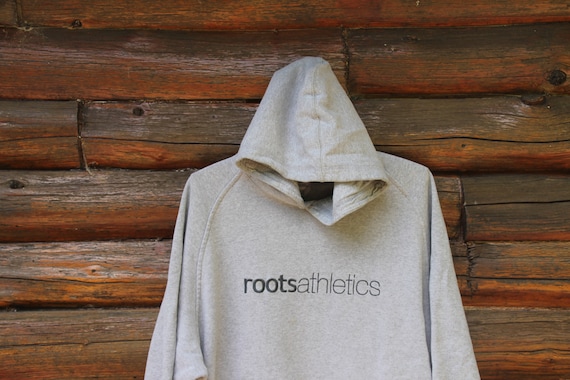 Vintage Roots Athletics Canada Grey Pullover Hoodie H… - Gem