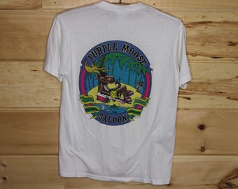 Vintage 1990s Purple Moose Saloon Ocean City Maryland USA Flag ...