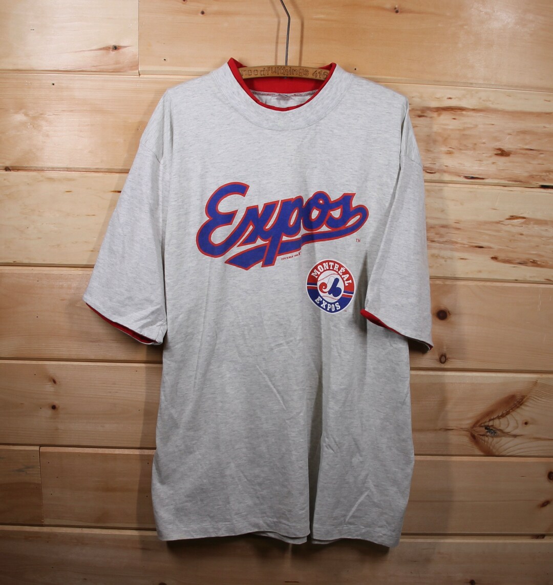 Vintage 1992 Montreal Expos MLB Baseball Single Stitch T-shirt Adult ...