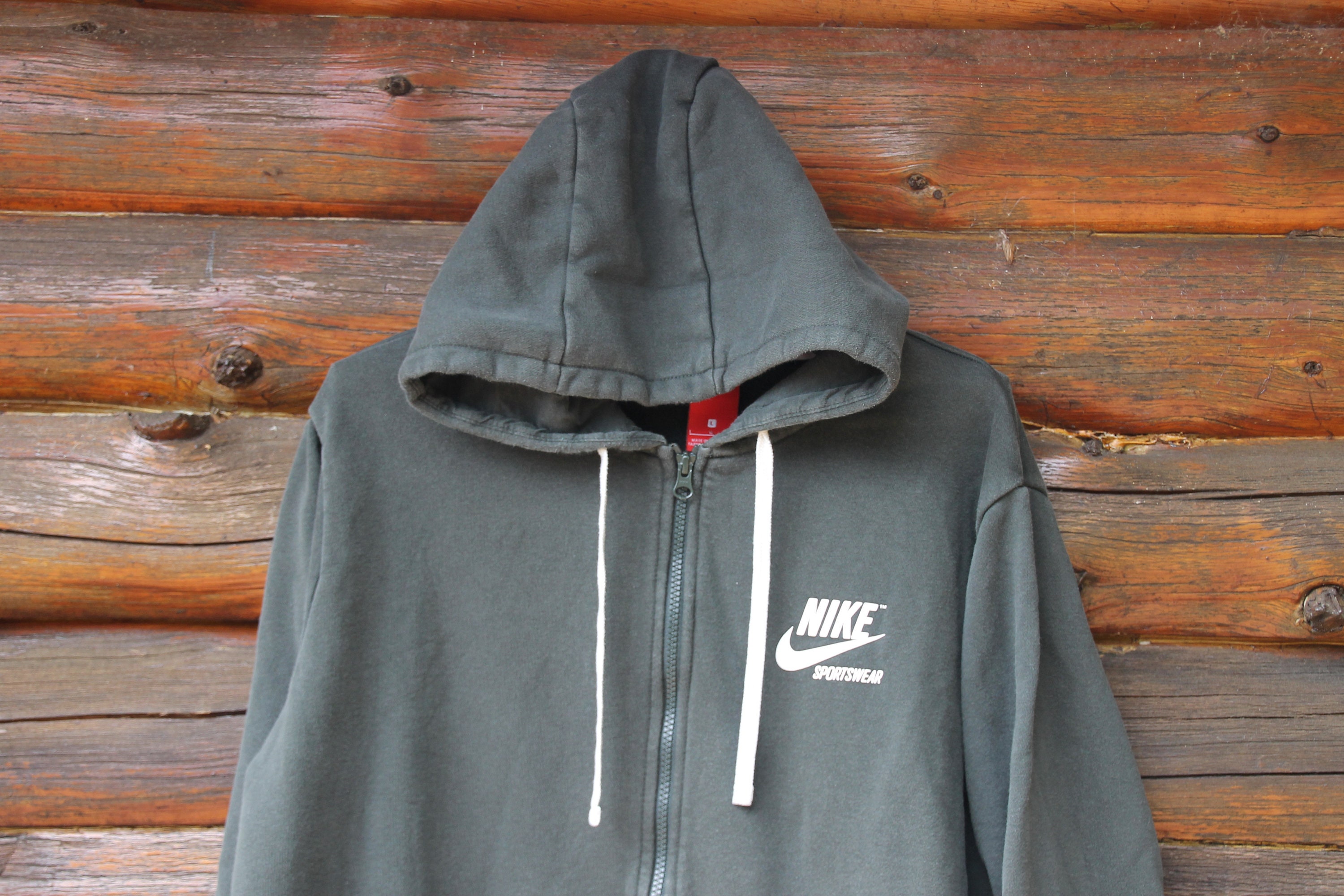 Vintage NIKE Red Tag Forest Green Full Zip Hoodie Sweatshirt - Etsy