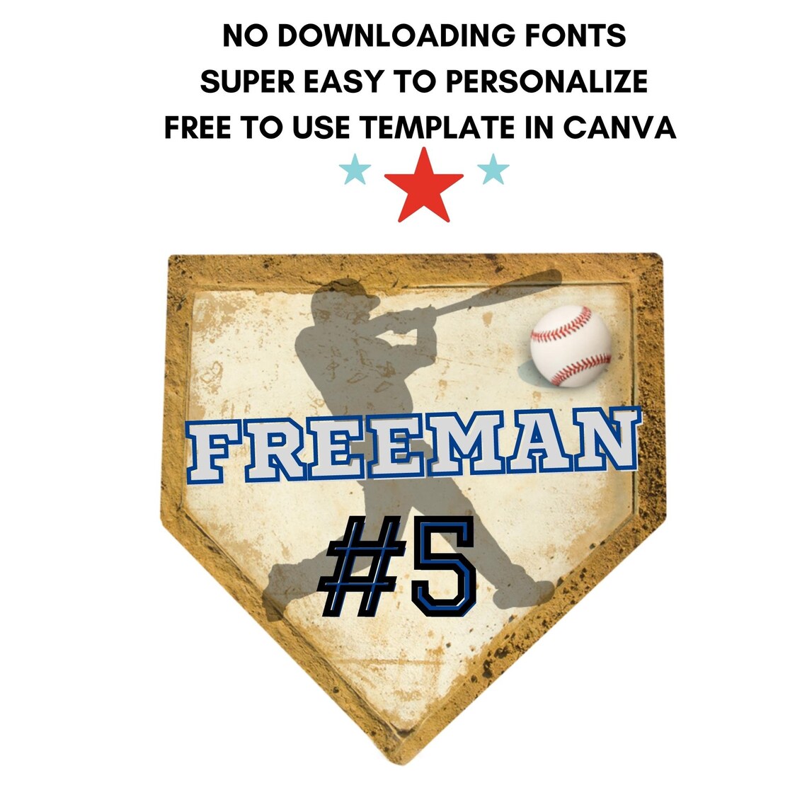 Baseball Team Party Printable Tags Customizable & Editable - Etsy