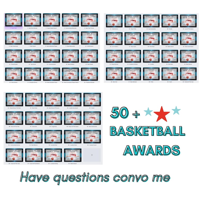 59 Awesome Basketball Award Ideas for Youth Teams| Funny Basketball ...