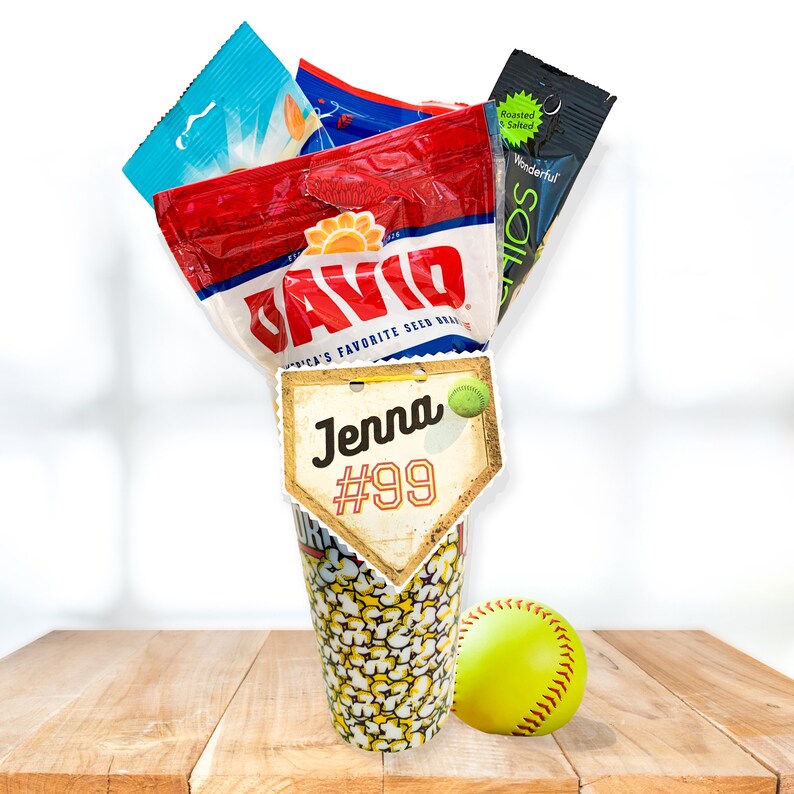 Softball Girls Team Party Printable Tags Customizable & - Etsy