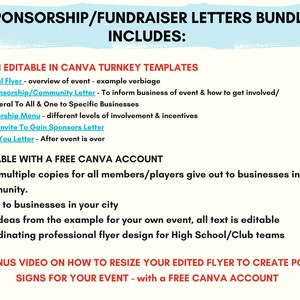 Event Sponsorship Package Bundle, Sponsorship Letter Donation Golf ...
