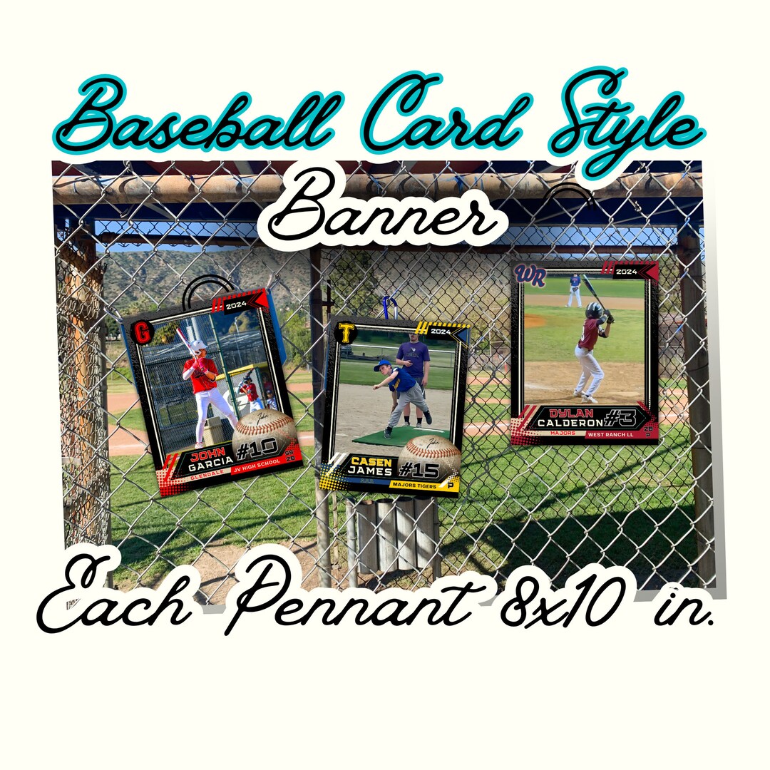 Banderines editables para equipos de béisbol, plantillas de carteles ...