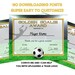 Soccer Award Editable Certificates, Printable Certificates, Team Sports ...