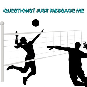Editable Volleyball Note Card Template, Volleyball Notecards, Thank You ...