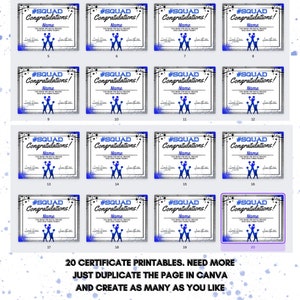 Congratulations You Made the Cheer Team Squad Printable Certificates ...