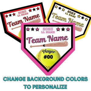 Softball Girls Banner Template, Team Pennants, Personalize for Any ...