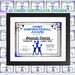 Cheerleading Award Certificates, Royal Blue Editable for Team Moms ...