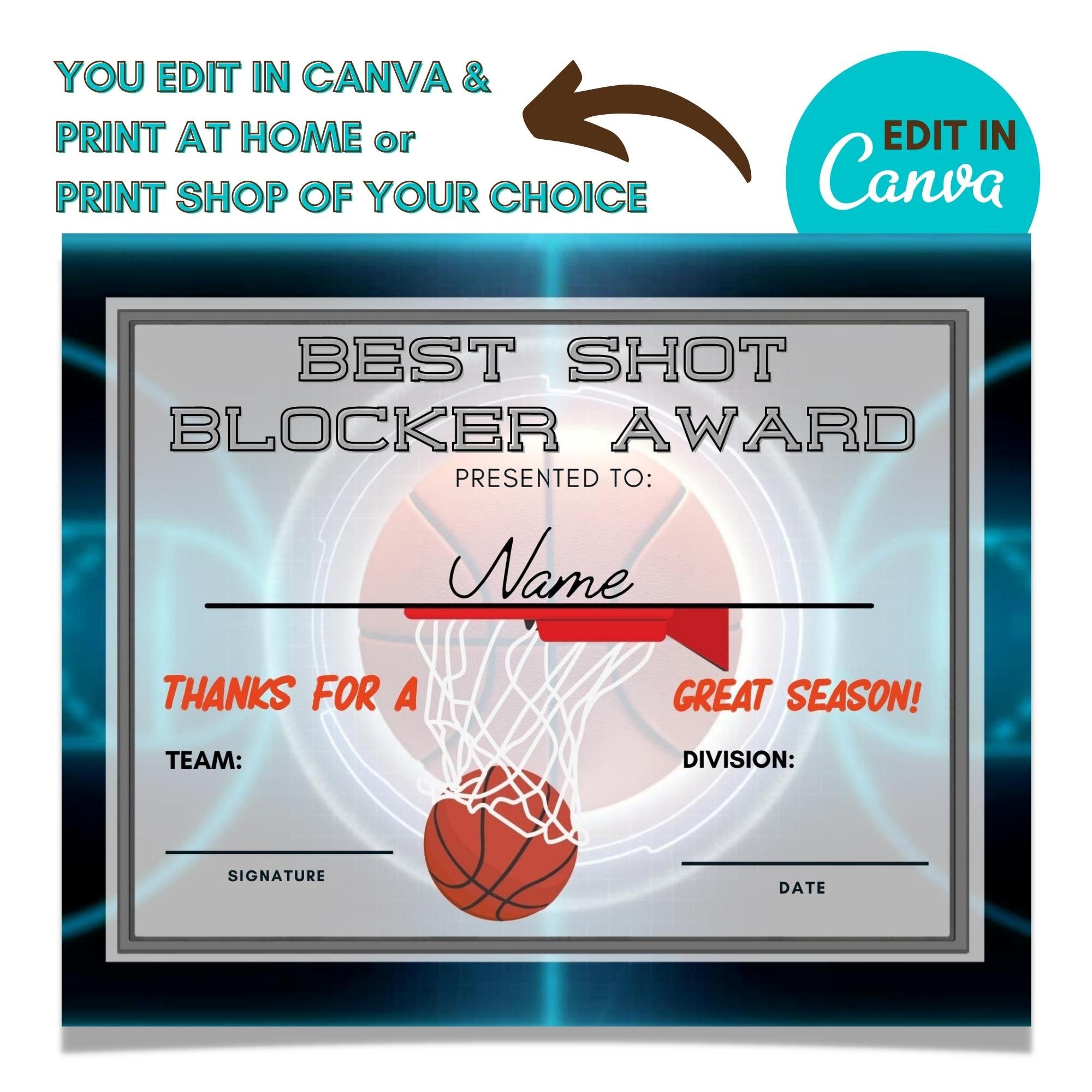 59 Awesome Basketball Award Ideas for Youth Teams| Funny Basketball ...
