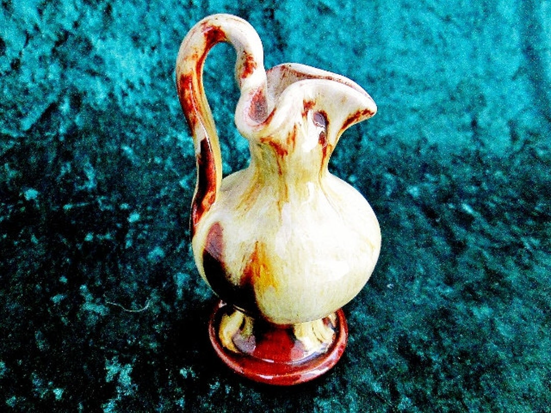 Mini Redware Pottery Rebekah Rebecca Pitcher Jamestown Virginia Circa ...