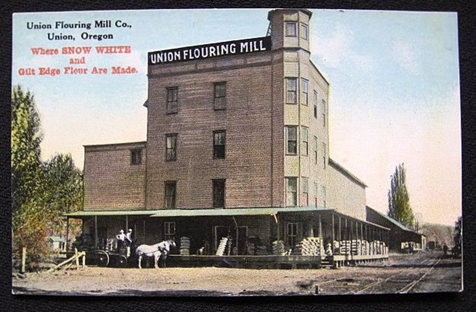 Real Photo Postcard Union Flouring Mill Union Oregon - Etsy