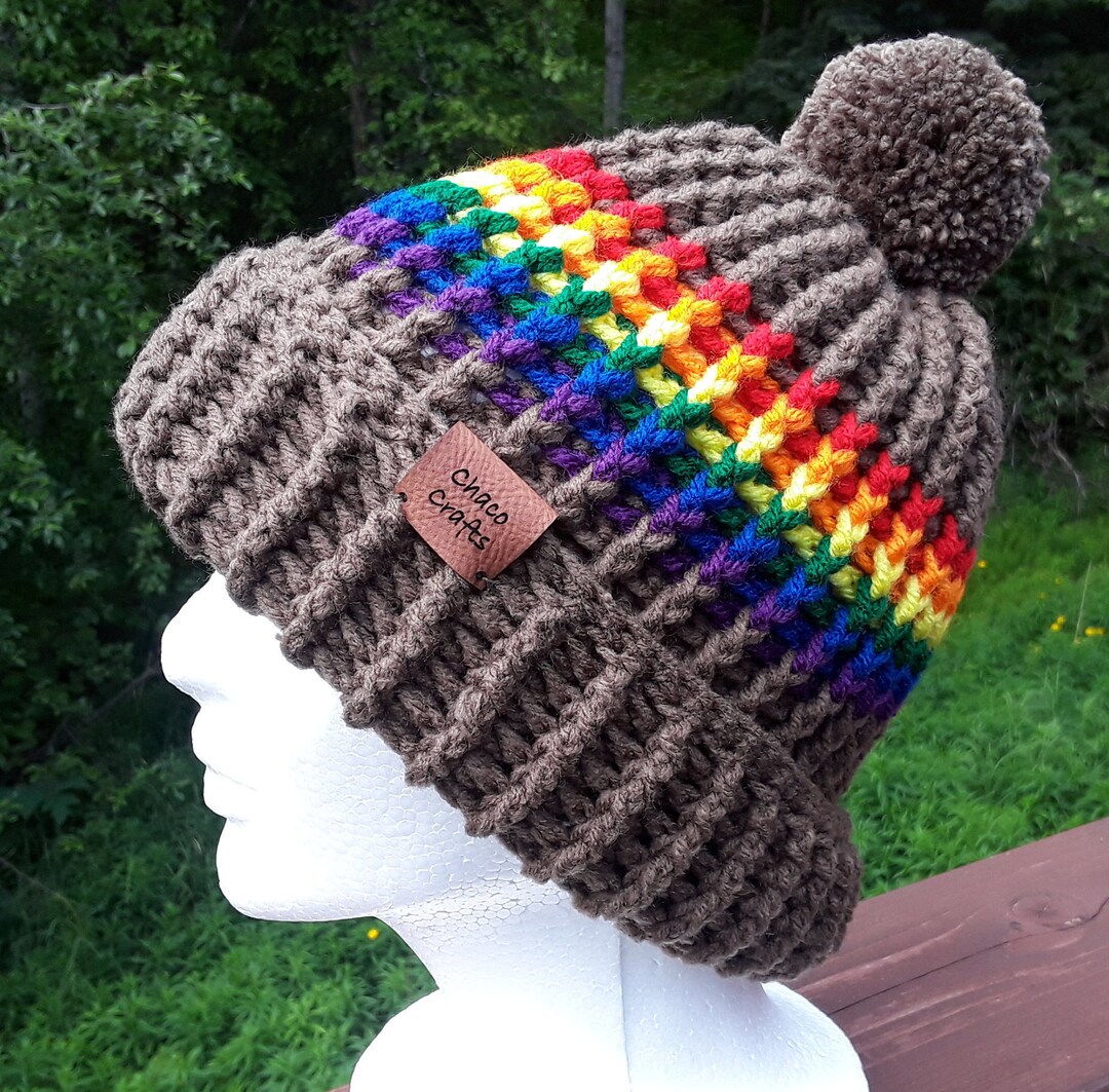 Many Colors, Made to Order: Pride Rainbow Winter Hat - Etsy