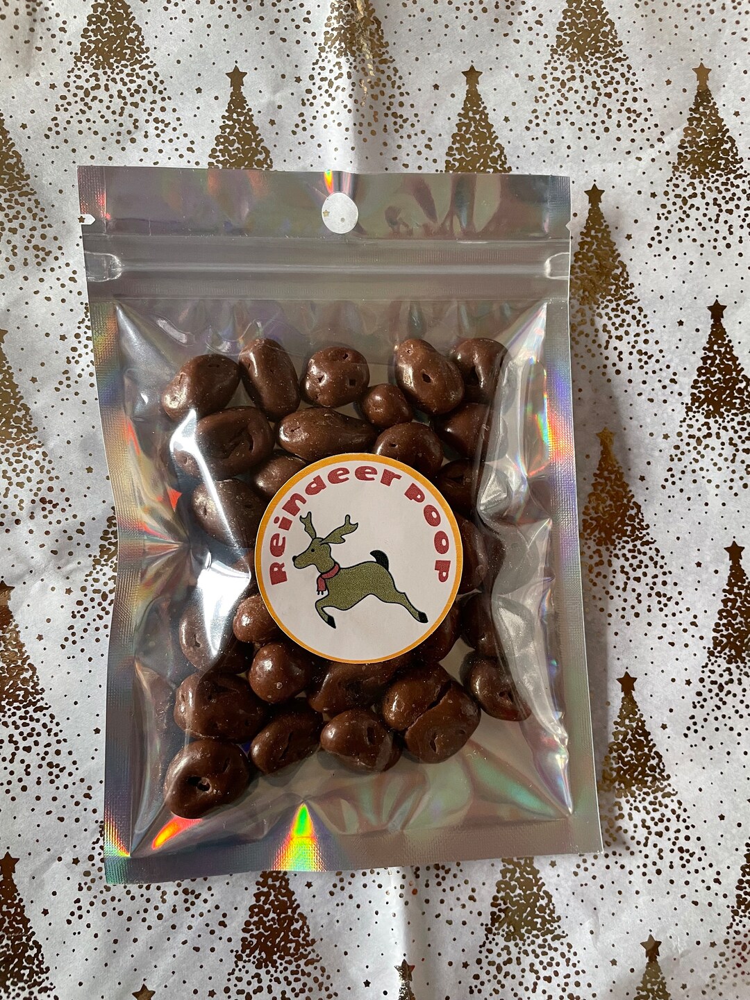 Reindeer Poop: Chocolate Raisins Funny Christmas Stocking Filler - Etsy UK