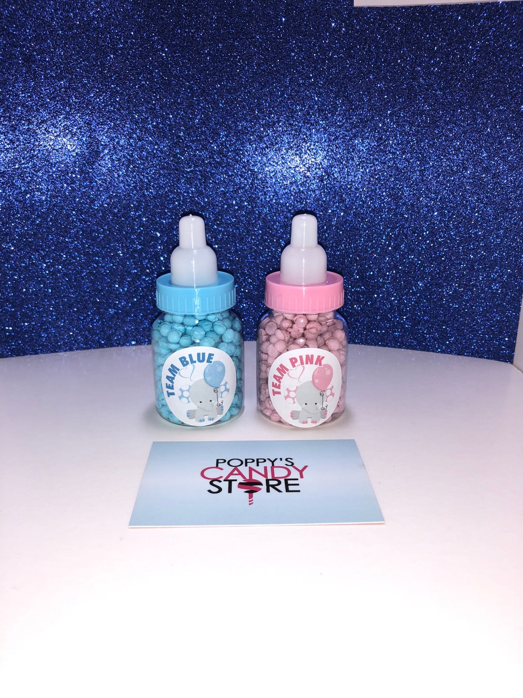 Pre-filled Baby Shower Favours, Gender Reveal for Baby Boy or Baby Girl ...